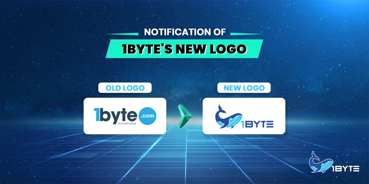 Notification of 1Byte's new Logo | 1Byte