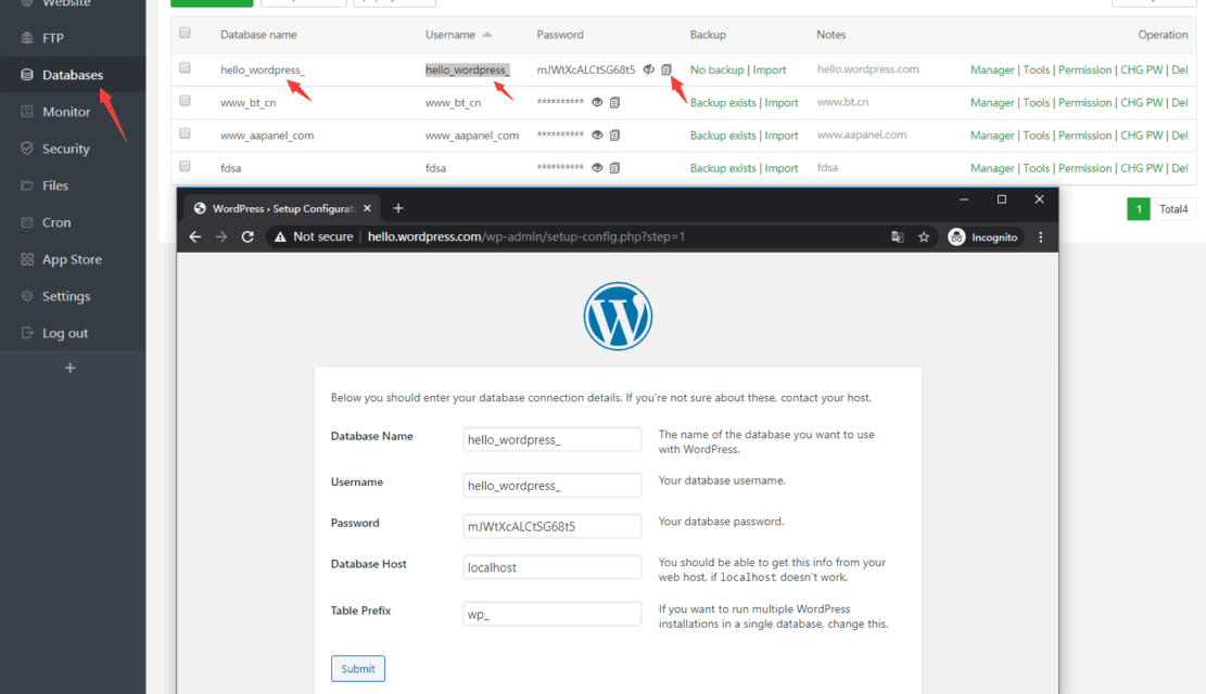 How To Install Wordpress And Create Website In Aapanel 1byte1byte