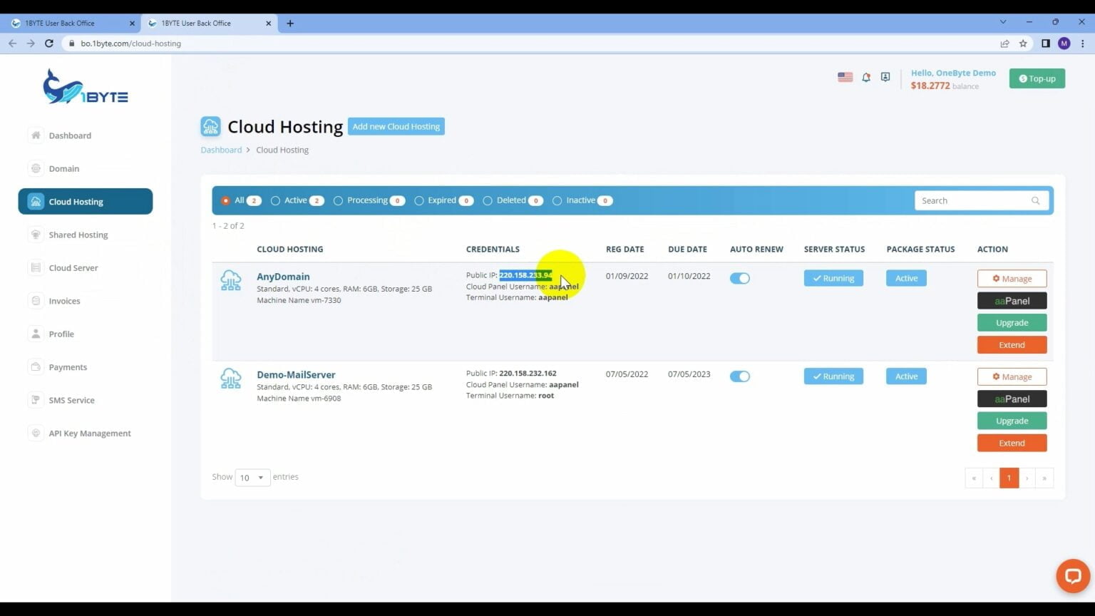 How To Host Any Domain With Free DNS On 1Byte Cloud Hosting | 1Byte