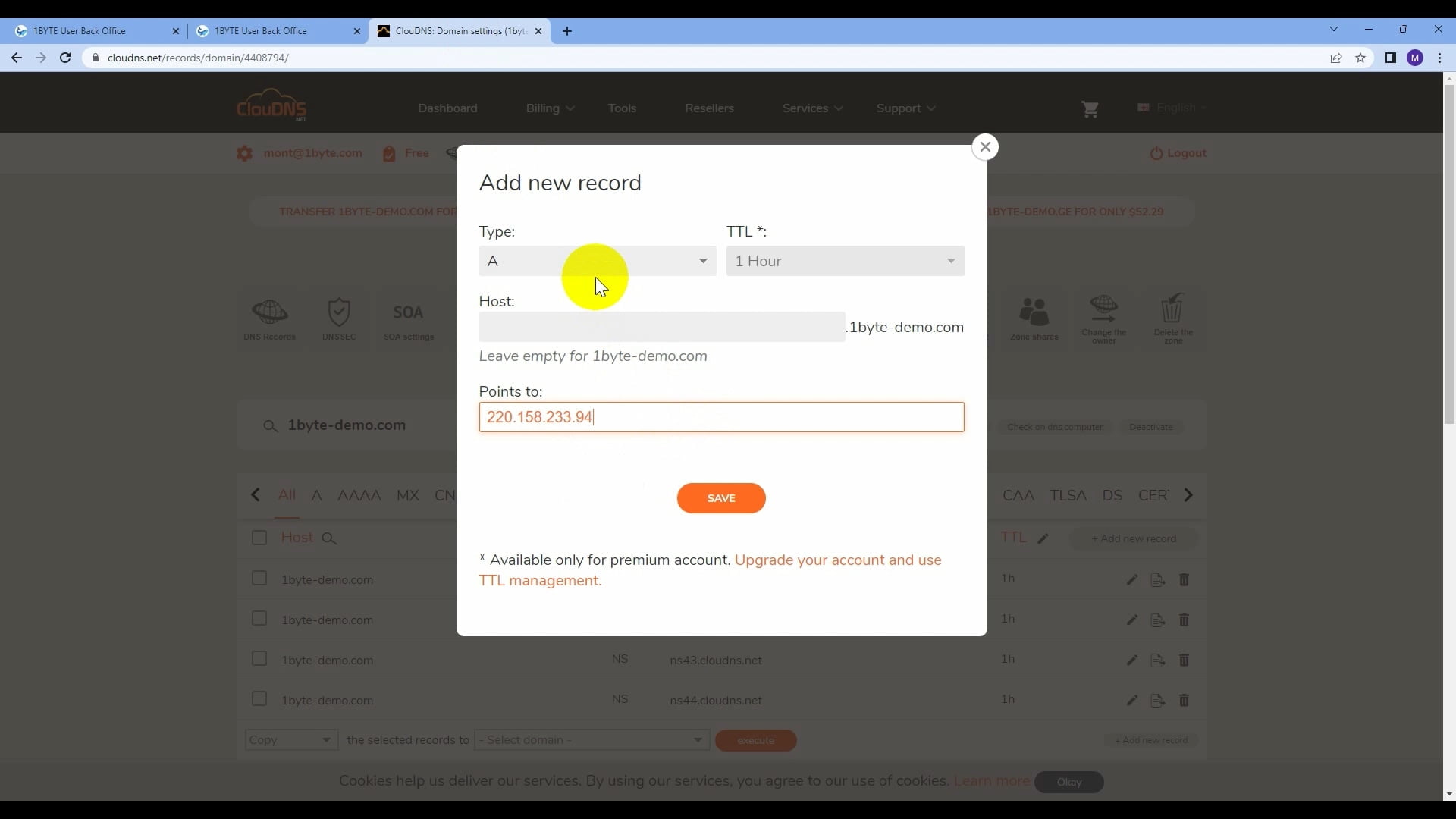 How To Host Any Domain With Free DNS On 1Byte Cloud Hosting | 1Byte