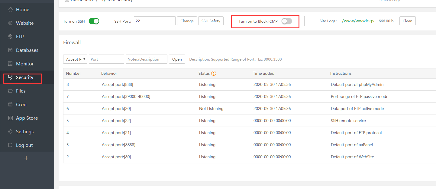 How to Safety Management In aaPanel | 1Byte1Byte