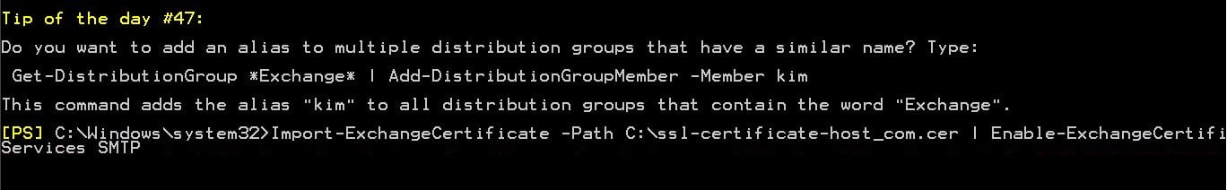 SSL Certificate Installation on Exchange 2007 (PowerShell) | 1Byte1Byte