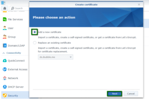 SSL Certificate Installation on Synology NAS | 1Byte1Byte