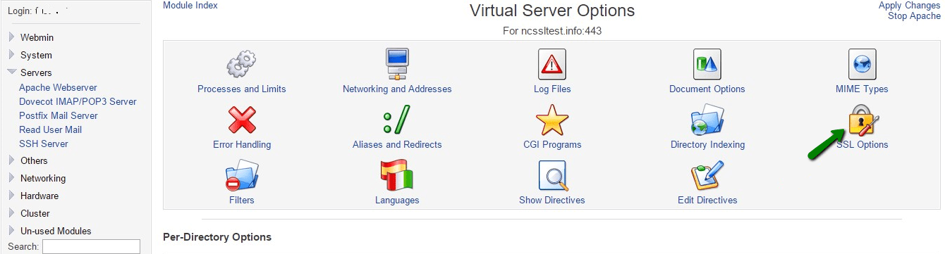 SSL Certificate Installation on Webmin | 1Byte1Byte