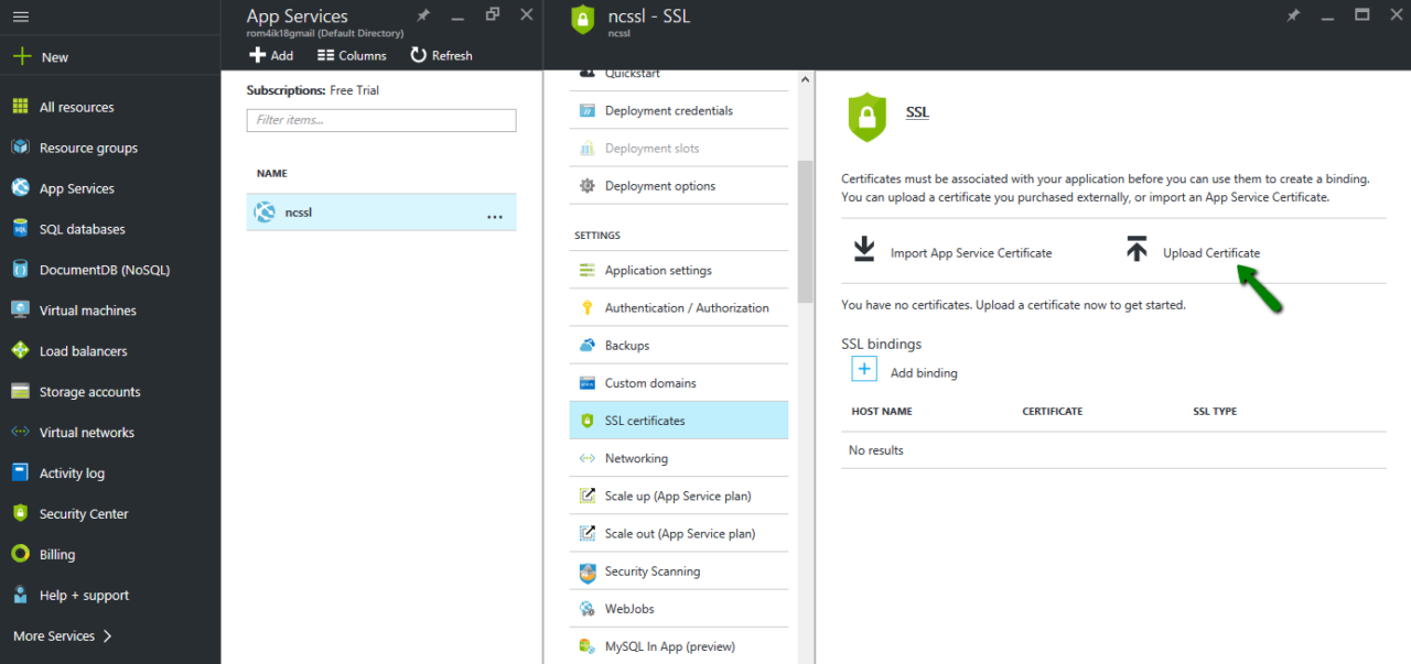 SSL Certificate Installation on Microsoft Azure Web App | 1Byte1Byte