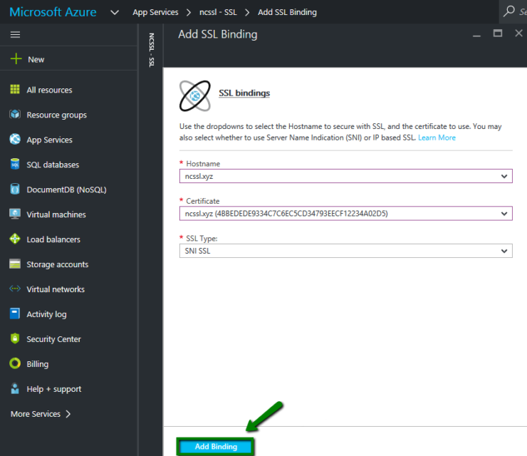 SSL Certificate Installation on Microsoft Azure Web App | 1Byte1Byte