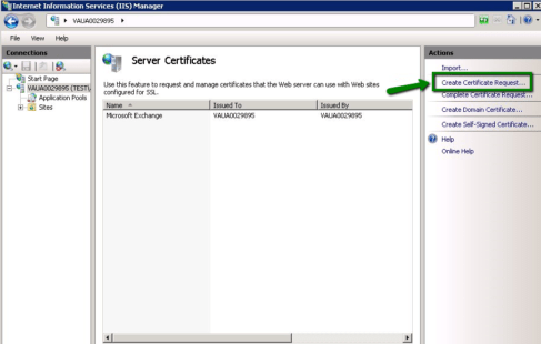 Generating a CSR in IIS7 | 1Byte1Byte