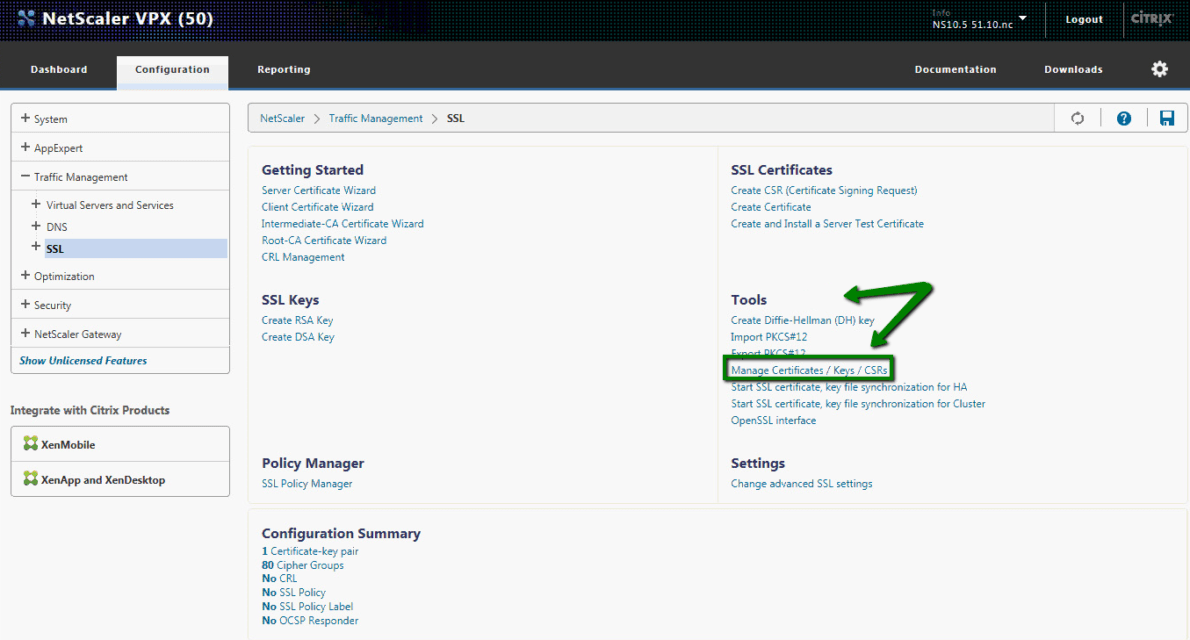 Generating a CSR on Citrix NetScaler VPX | 1Byte1Byte