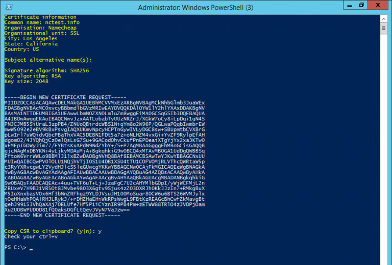 How to Generate a CSR Code on a Windows-Based Server without IIS Manager | 1Byte1Byte