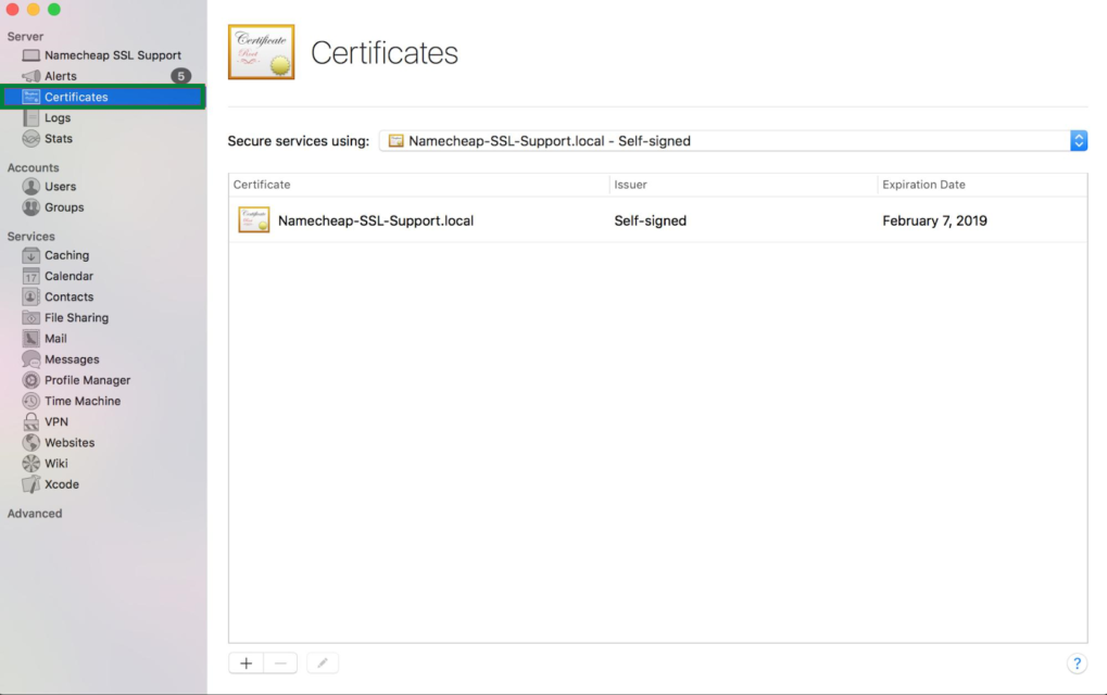 Generating a CSR on macOS X Server, Yosemite, El Capitan | 1Byte