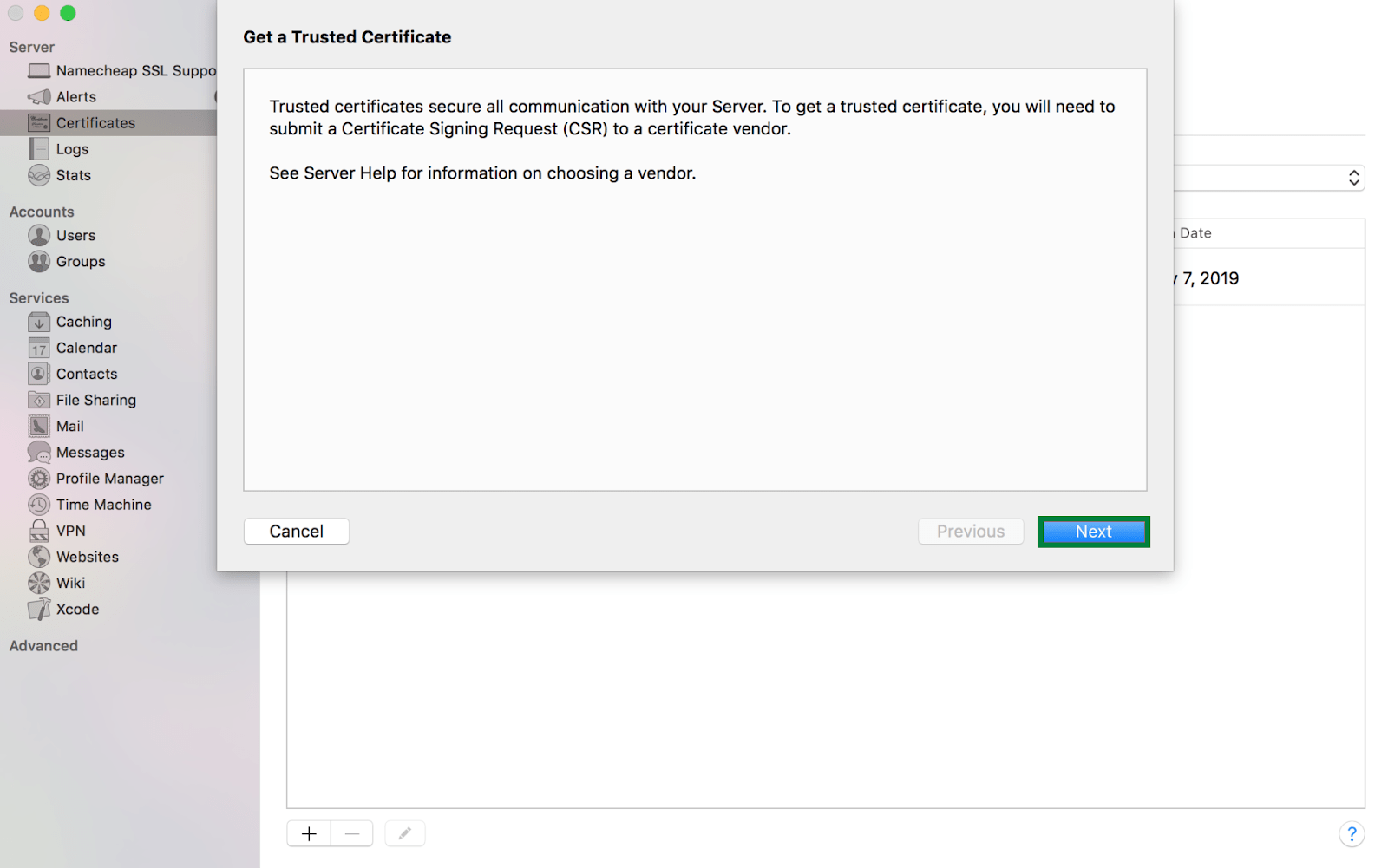 Generating a CSR on macOS X Server, Yosemite, El Capitan | 1Byte1Byte