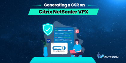 Generating a CSR on Citrix NetScaler VPX | 1Byte